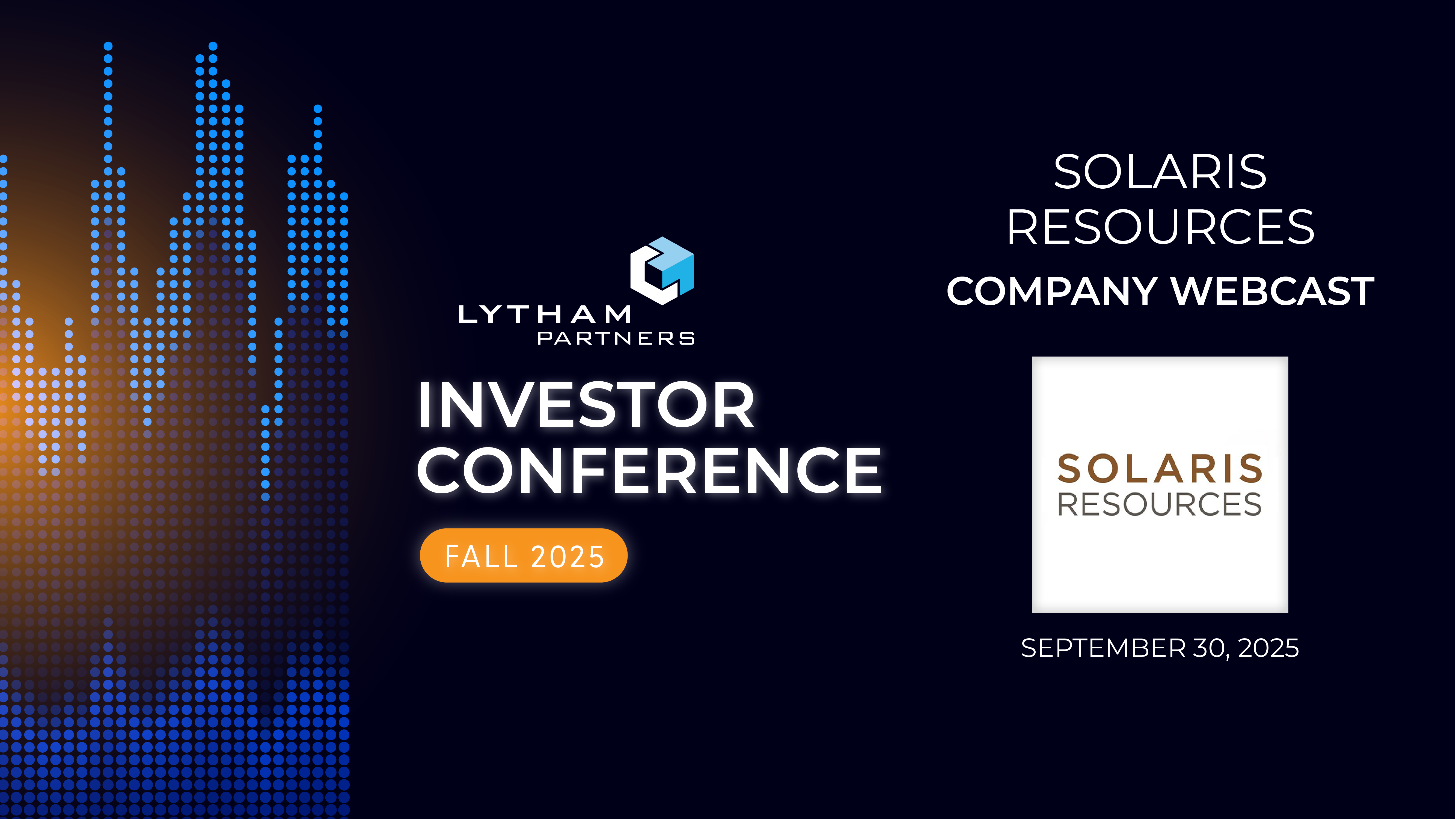 Solaris Resources (SLSR/SLS) Company Webcast - Lytham Partners ...